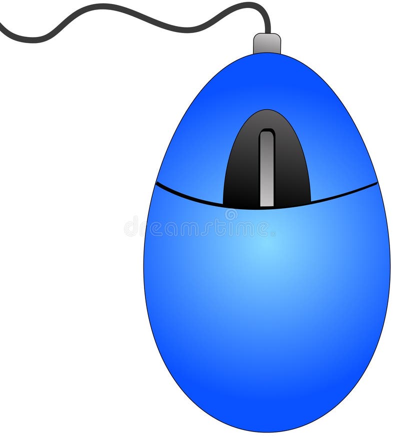 Platte computermuis vector illustratie. Illustration of symbool - 249426778