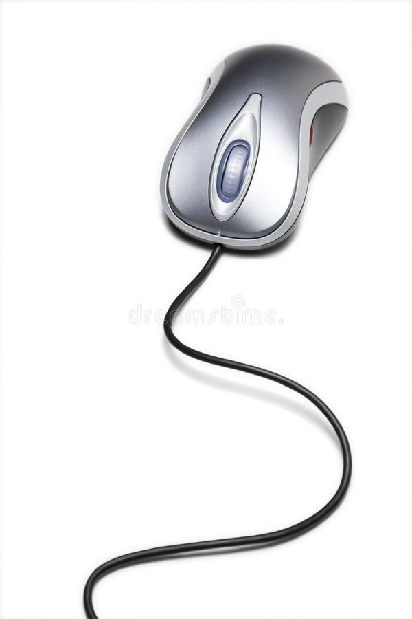De Muis Van De Computer Met Lang Koord Stock Foto - Image of invoer ...