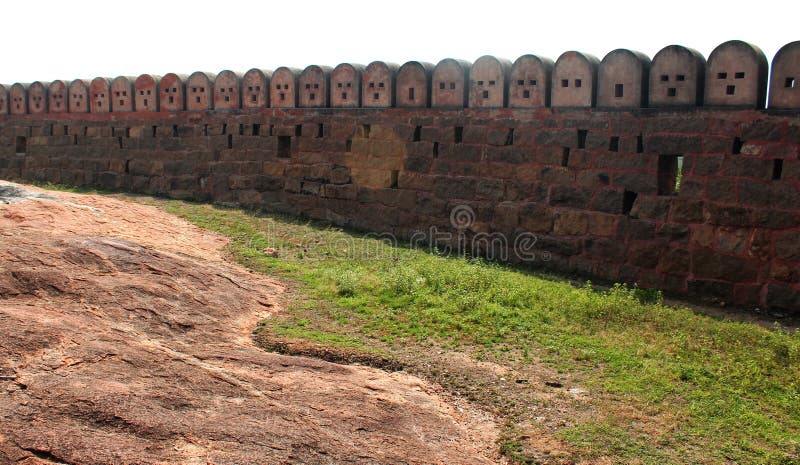De lange muur van fort stock foto. Image of fort, concentrisch - 78462134