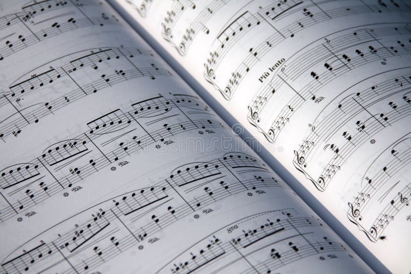 Oude bladmuziek stock foto. Image of partituur, samenstelling - 649054