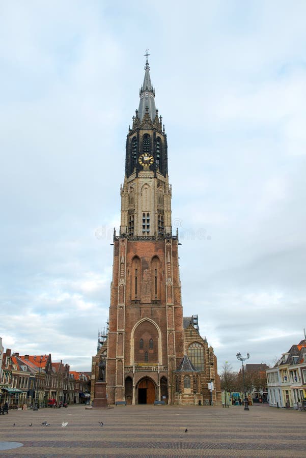 De nieuwe kerk in Delft redactionele afbeelding. Image of delft - 24438540
