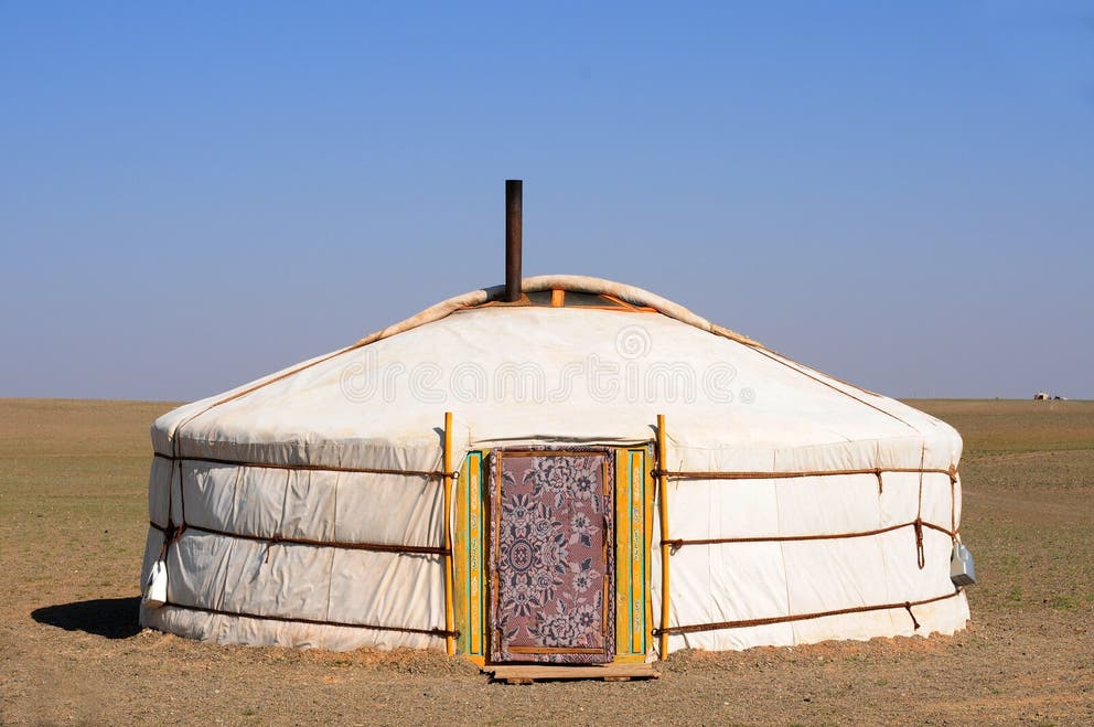 Mongolië – Nomadische Gers (joert) Stock Afbeelding - Image of milieu ...