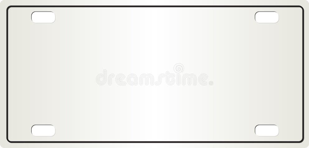 De Nummerplaat Van Editable Vector Illustratie - Illustration of ...