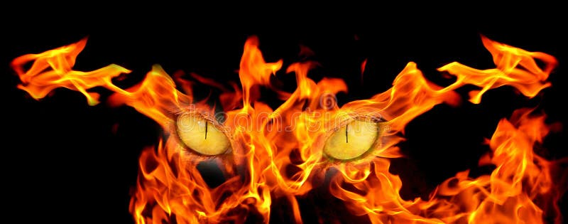 De ogen van de demon stock foto. Image of achtergrond - 7841022