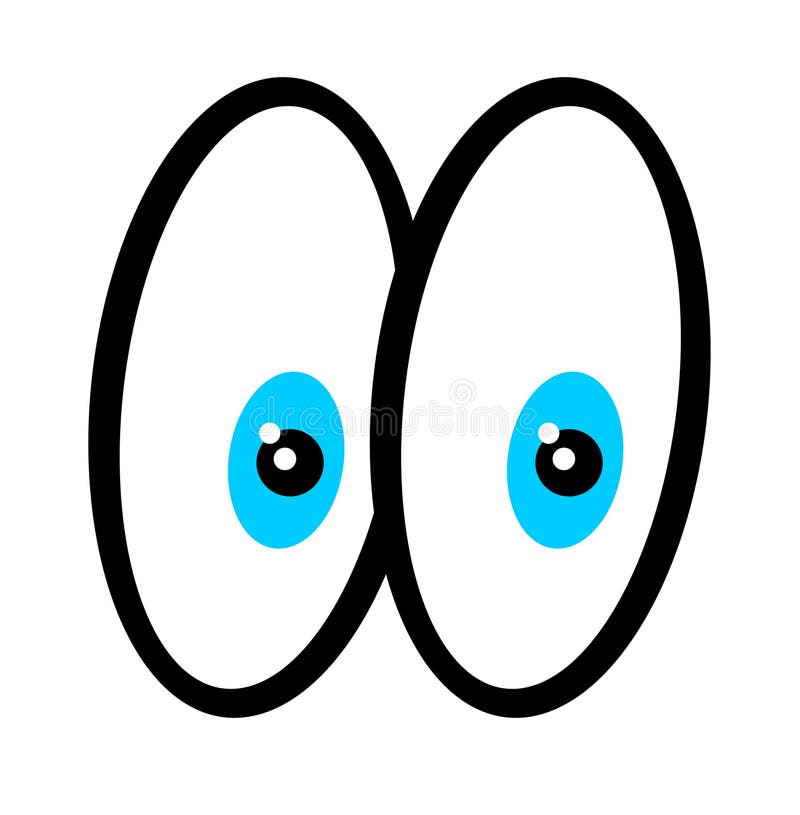 De Ogen Van Het Beeldverhaal Stock Illustratie - Illustration of behoud ...