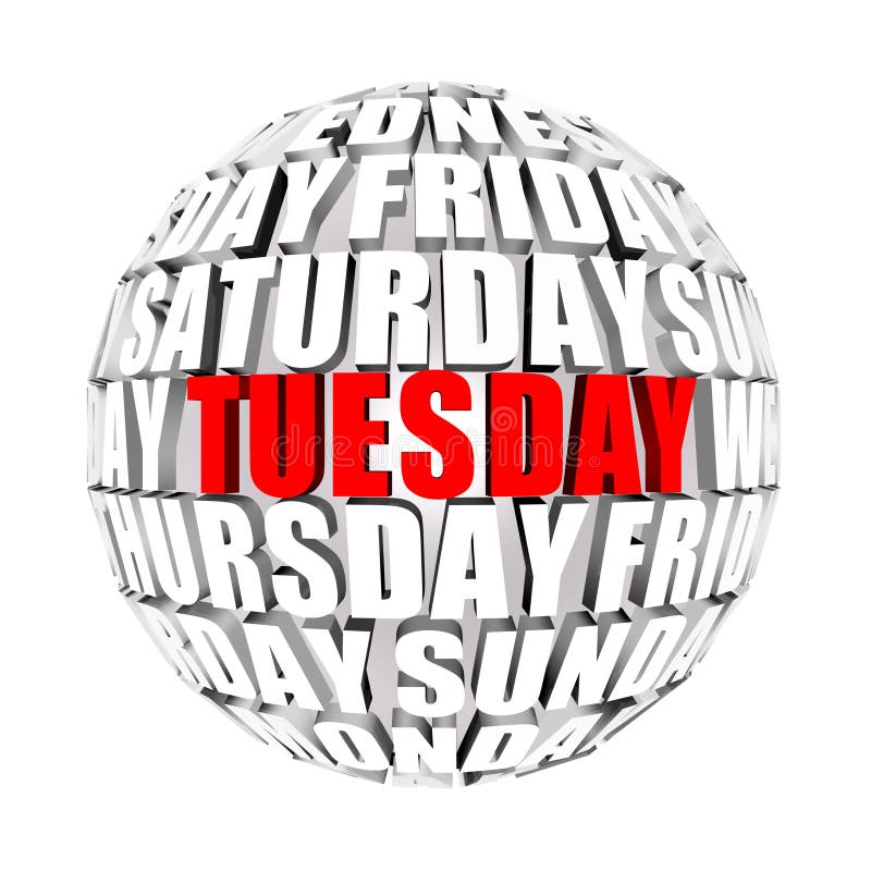 Dagen Van De Week in Brievenmagneten Stock Illustratie - Illustration ...