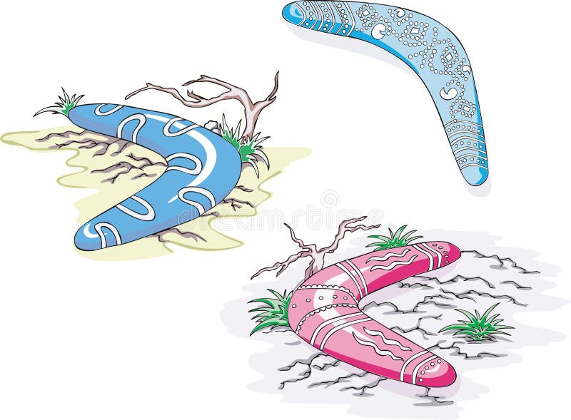 De Ontwerpen Van De Boemerang Vector Illustratie - Illustration of ...