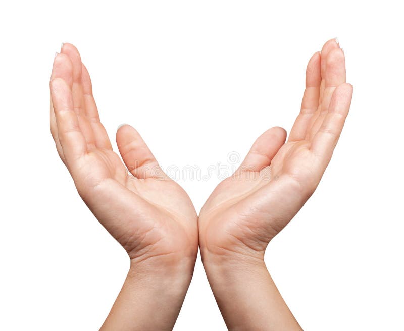 De open handen van vrouwen stock foto. Image of helpen - 45865986