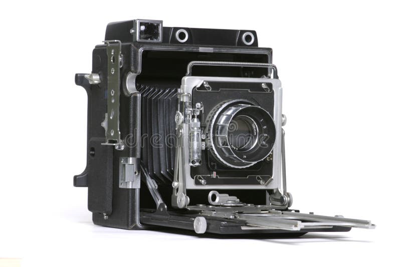 De Oude 4x5 Camera Van De Film Stock Afbeelding - Image of camera ...