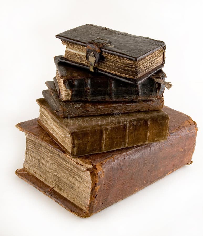 De oude boeken stock afbeelding. Image of schrijven, bevlekt - 23272177