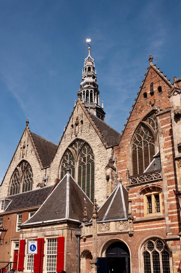 Oude Kerk Church in Amsterdam Neteherlands HDR Stock Image - Image of ...