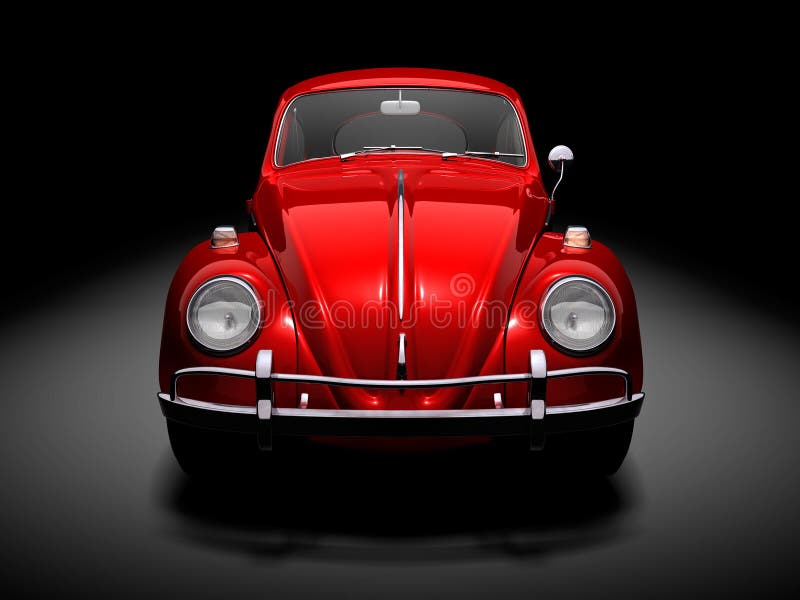 VW-oude Kever stock afbeelding. Image of auto, blauw - 44658307