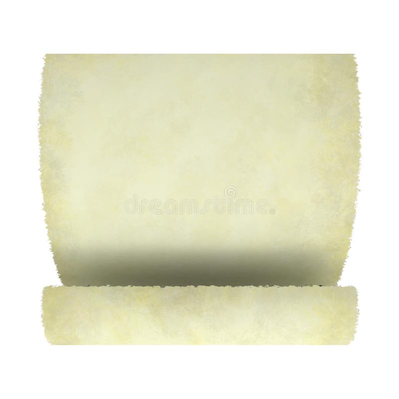 De Oude Rol Van Het Document Stock Illustratie - Illustration of blad ...