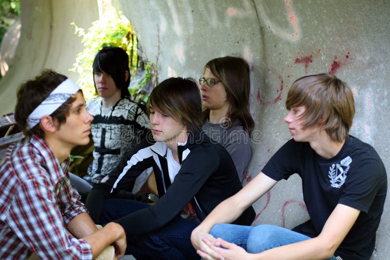 De Partners van de band stock foto. Image of brunette - 3212888