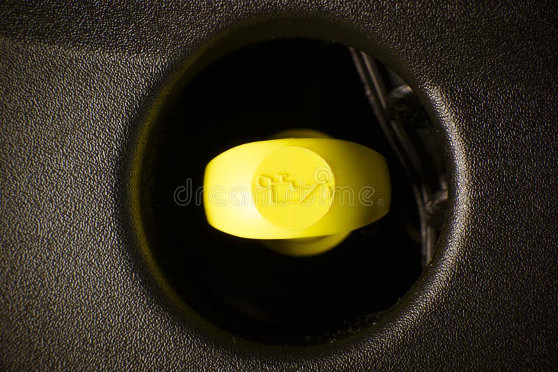 De Peilstok Van De Motorolie. Stock Foto - Image of heet, begrip: 38396940