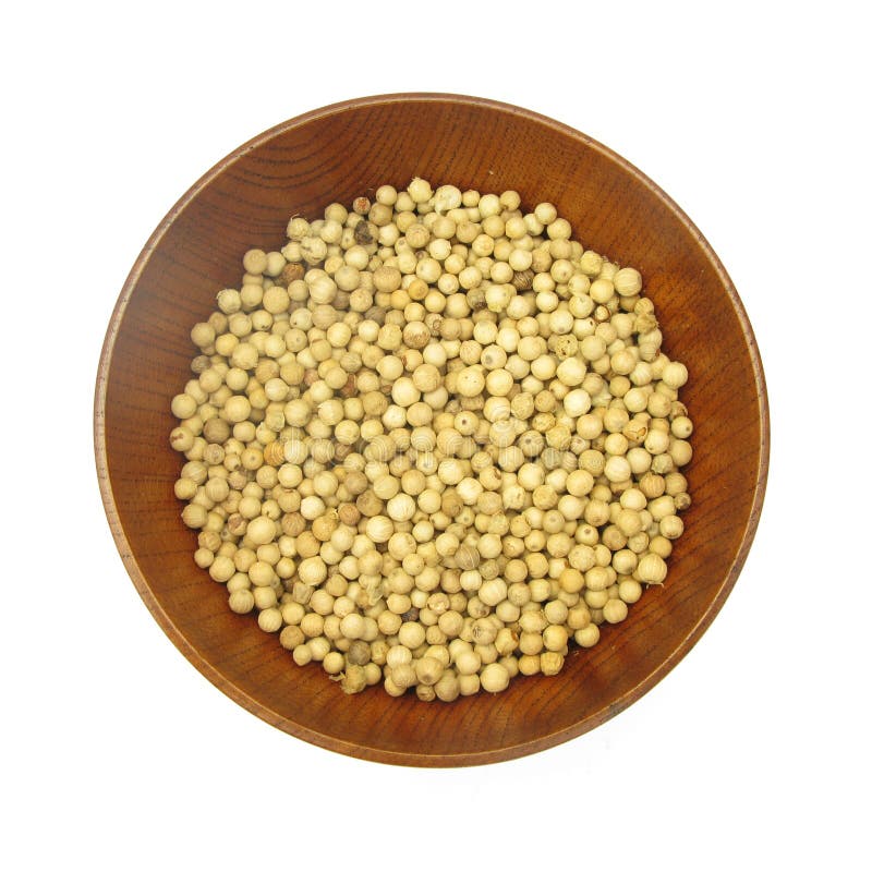 De Peperbollen Van De Witte Peper Stock Afbeelding - Image of schotel ...
