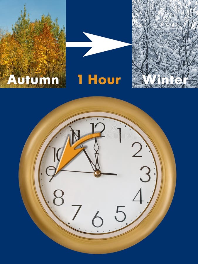 De Periodeeinden Van De Zomer (Zomertijd) Stock Afbeelding - Image of ...