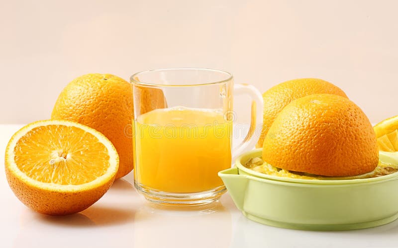 De Pers Van Het Jus D'orange Stock Afbeelding - Image of koel, vers ...