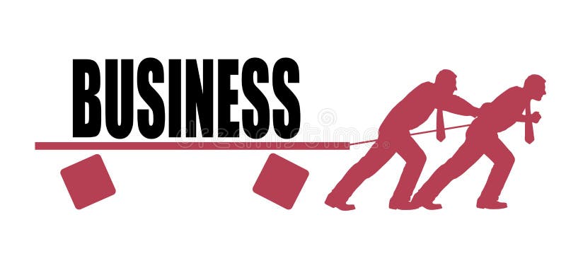 De persoon duwt een woord stock illustratie. Illustration of blijvend ...