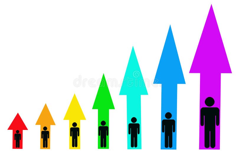 De persoonlijke groei stock illustratie. Illustration of doelstellingen ...