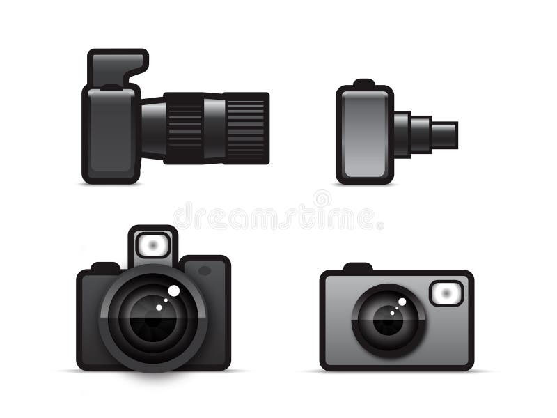 De Pictogrammen Van De Camera Vector Illustratie - Illustration of ...