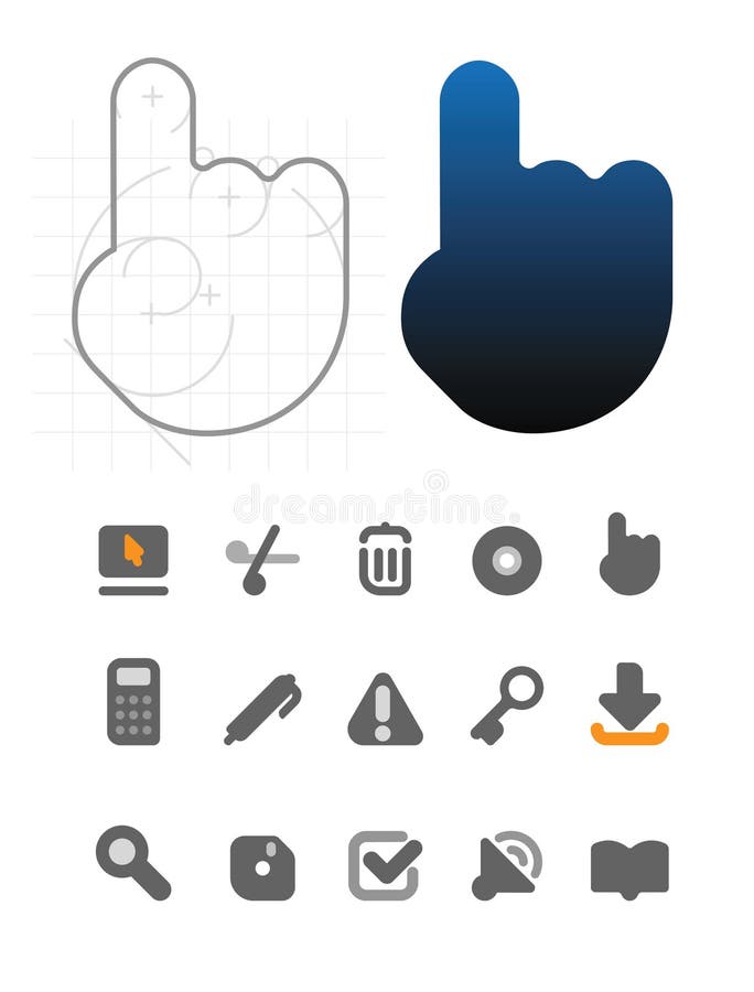 Pictogram Van Wijzer En Lens Vector Illustratie - Illustration of ...