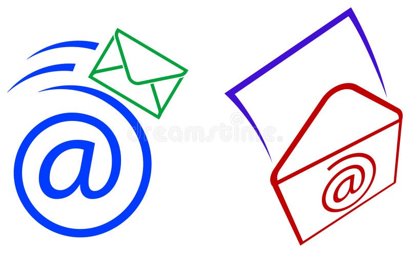 De Pictogrammen Van De Post Vector Illustratie - Illustration of ...