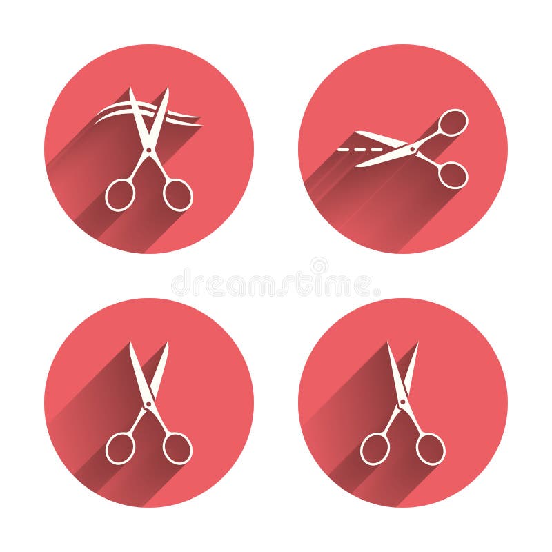 De Pictogrammen Van De Schaar Kapper of Herenkappersymbool Vector ...