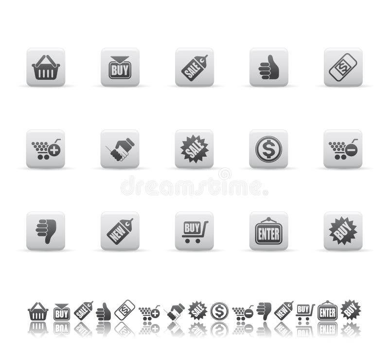 De Pictogrammen Van De Verkoop Vector Illustratie - Illustration of ...