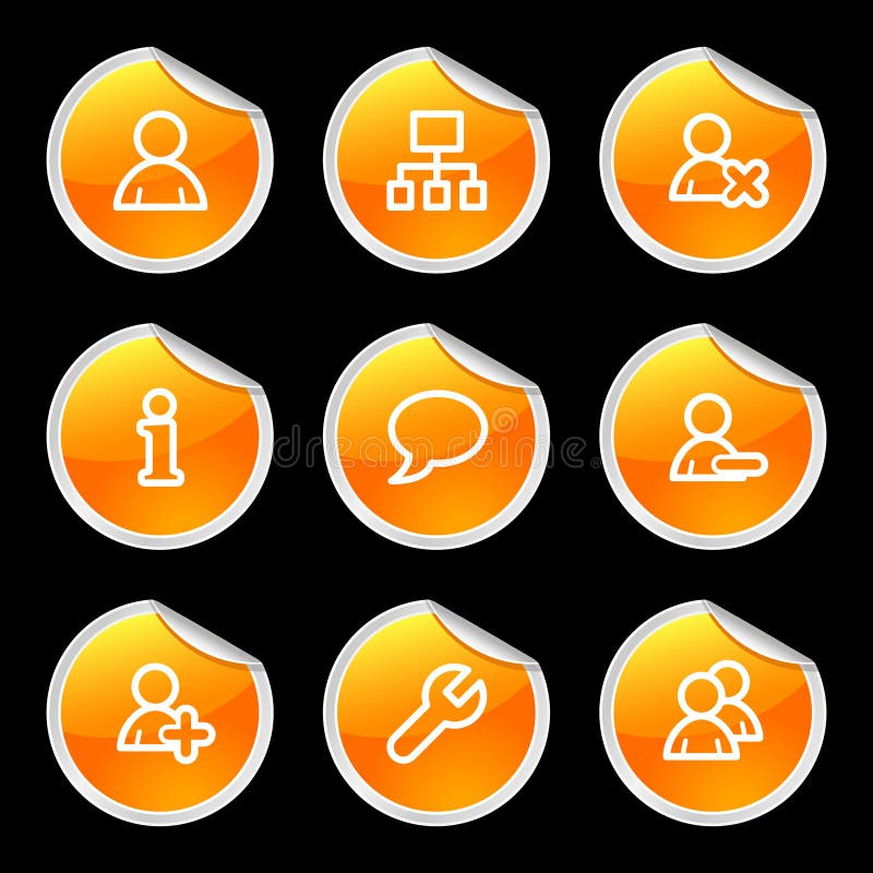 De Pictogrammen Van Gebruikers Vector Illustratie - Illustration of ...