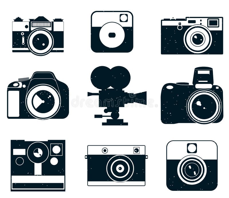 Camera Logo Pictogrammen. Foto Pictogrammen Vector Illustratie ...
