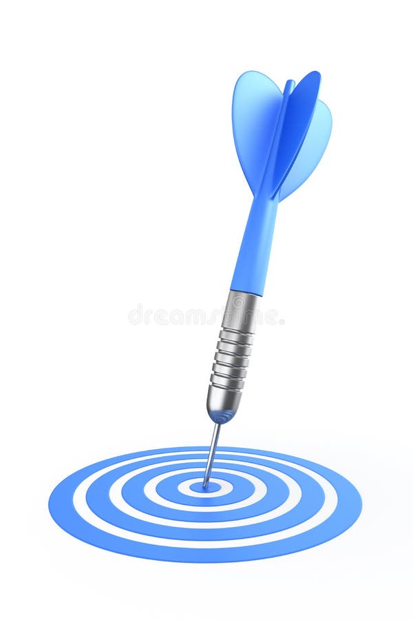 De Pijl Die Van Het Pijltje Doel Raakt Stock Illustratie - Illustration ...