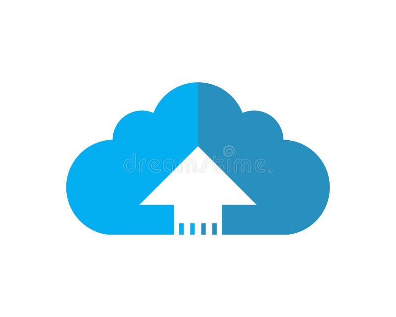 De Pijl Uploadt Pictogram Logo Design Template Vector Illustratie ...