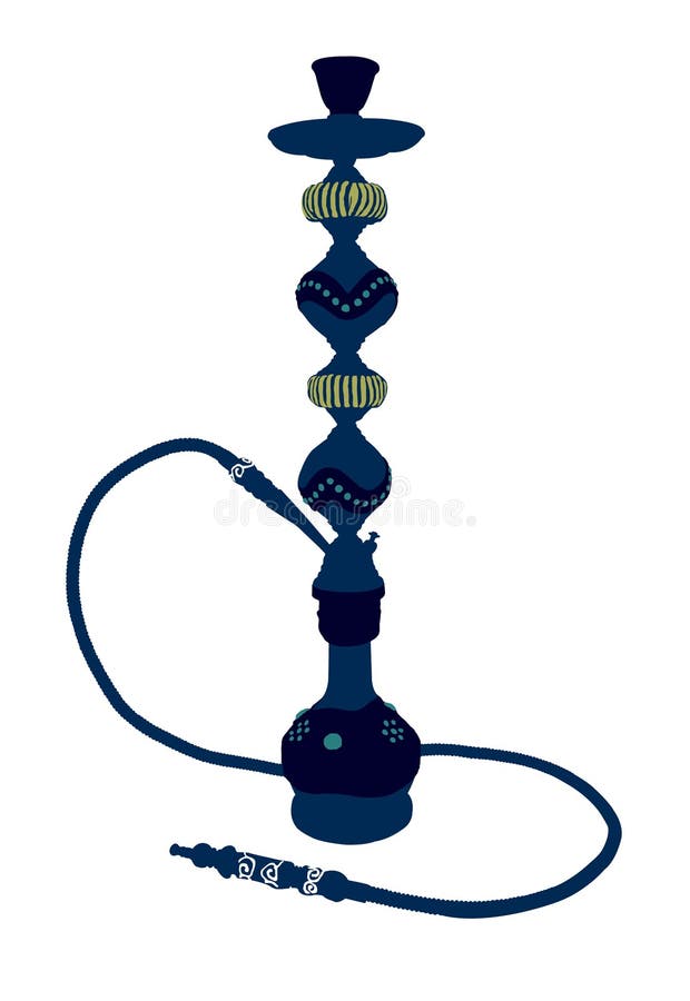 De Pijp van Shisha vector illustratie. Illustration of slang - 5047845