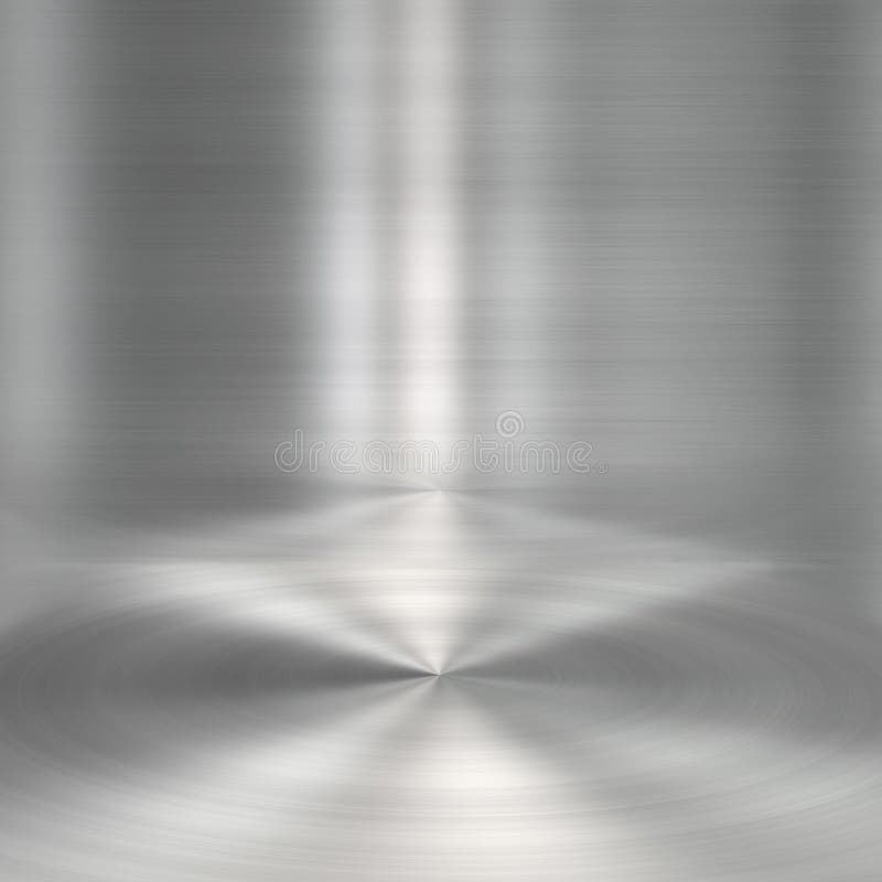 Texture Ronde Radiale Balayée Brillante En Métal En Acier Illustration ...