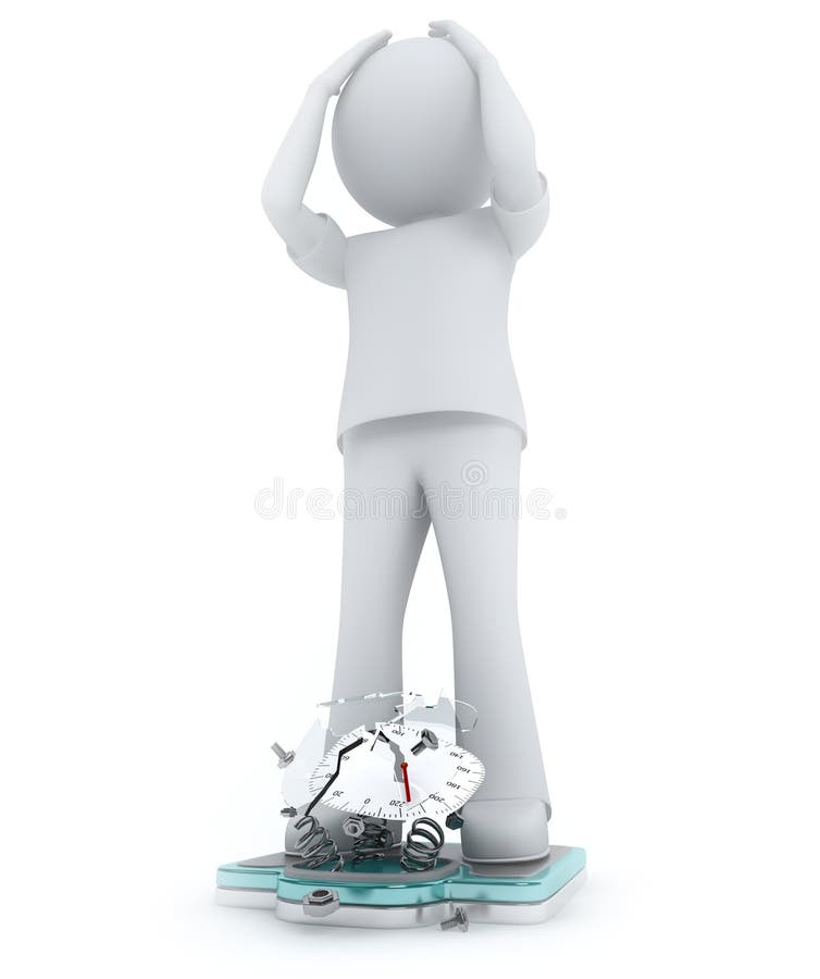 De poids excessif illustration stock. Illustration du milieux - 49681773