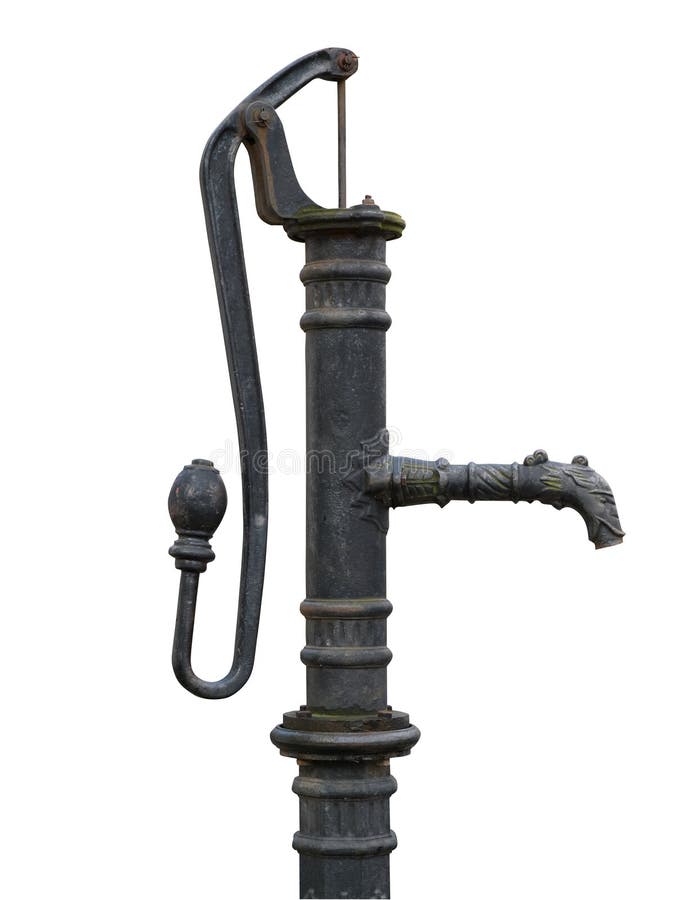 Oude antieke waterpomp stock foto. Image of pompen, antiquiteit - 81662848