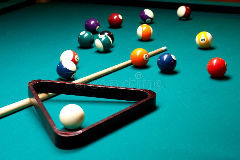De pool van het biljart stock afbeelding. Image of glanzend - 10792685