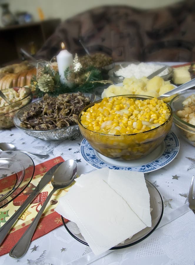 De Poolse Lijst Van Kerstmis Stock Foto - Image of eucharistisch ...