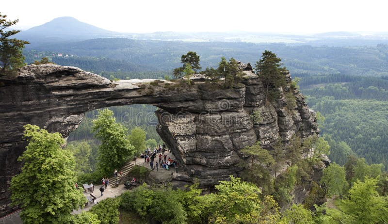 Pravcicka Gate in Bohemen - Zwitserland Tsjechische Republiek Stock ...