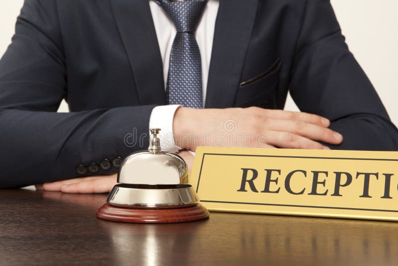 De Portier van het hotel stock afbeelding. Image of industrie - 27047717