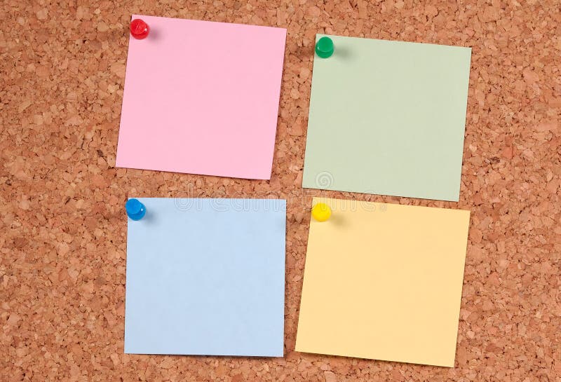 Kleurige post-its stock foto. Image of dagelijks, bulletin - 406206
