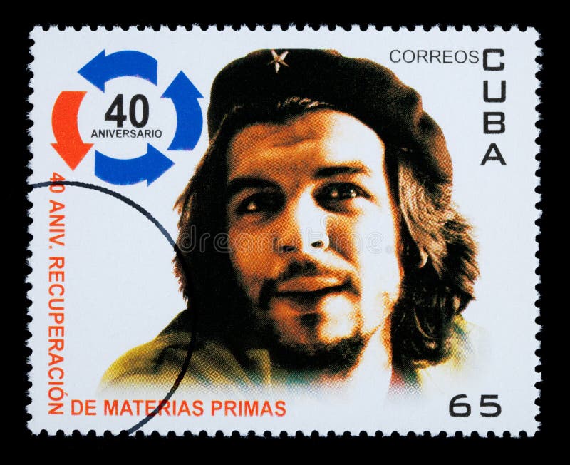 De Postzegel Van Guevara Van Che Redactionele Foto - Illustration of ...