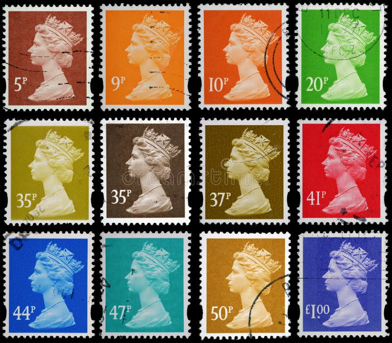 Oude Postzegels Van De V.S. Met Vuurtorens Redactionele Afbeelding ...