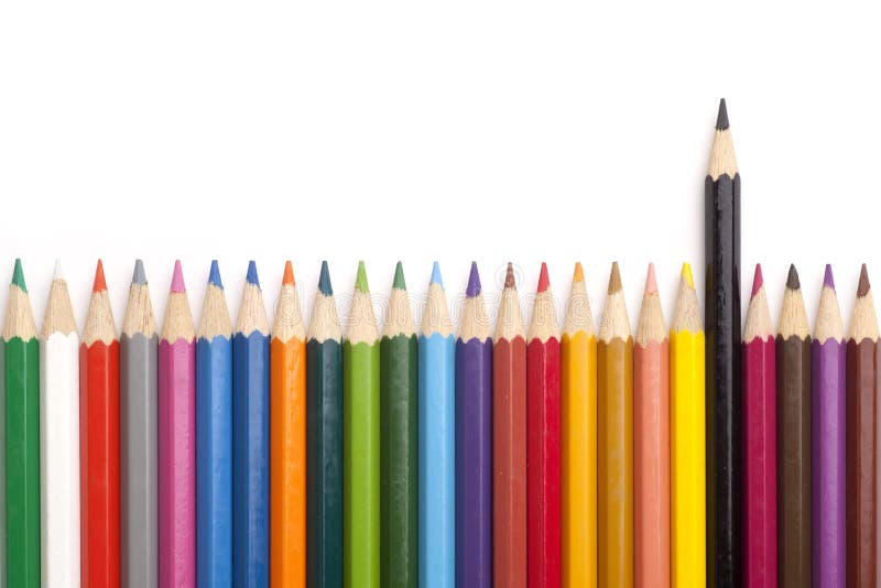 Het Potloodkleurpotloden Van De Kleur Stock Afbeelding - Image of ...