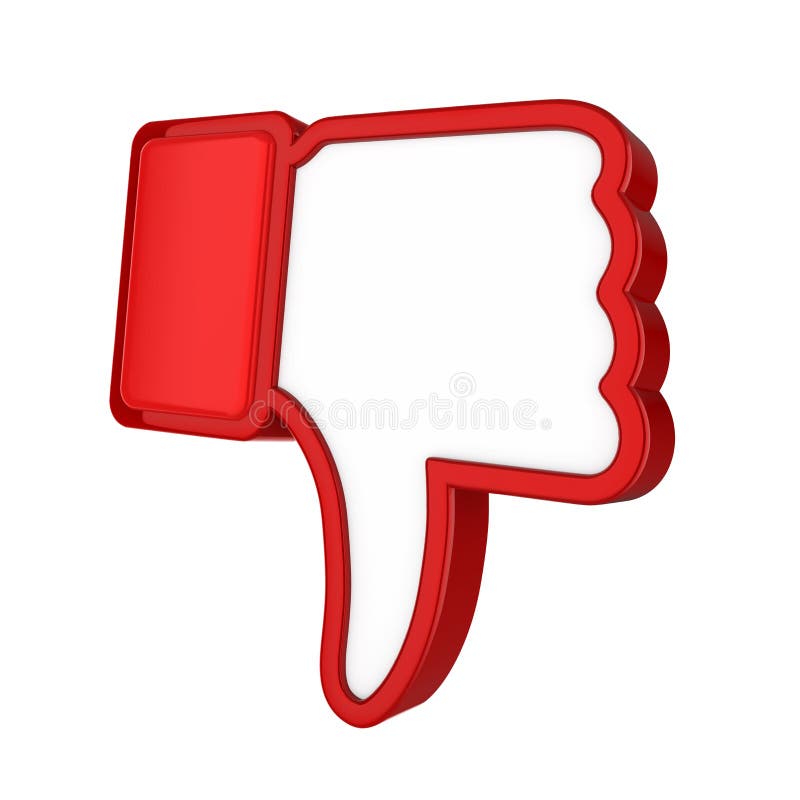 De Bouton Pouce Rouge Vers Le Bas Stock Illustrations, Vecteurs ...