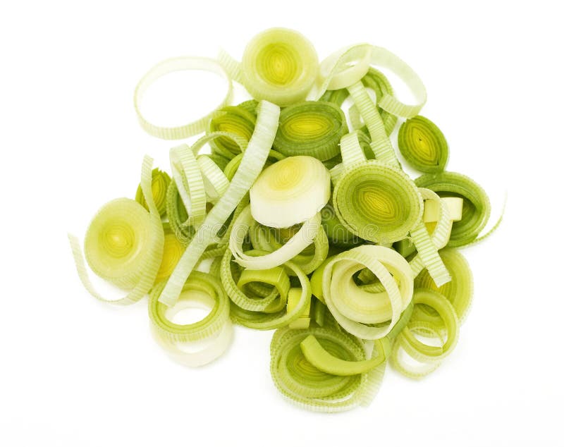 De prei van de besnoeiing stock afbeelding. Image of koken - 18854345