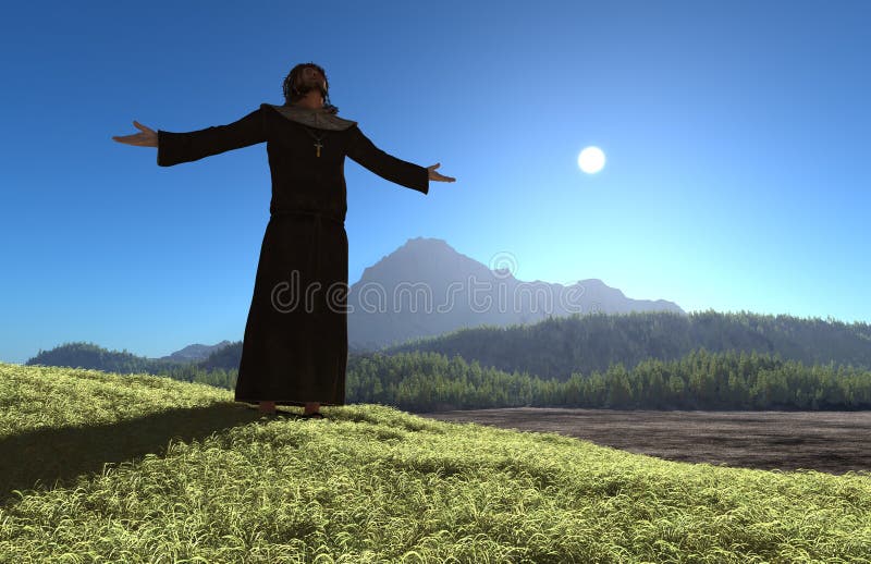 De priester. stock illustratie. Illustration of christus - 22871269