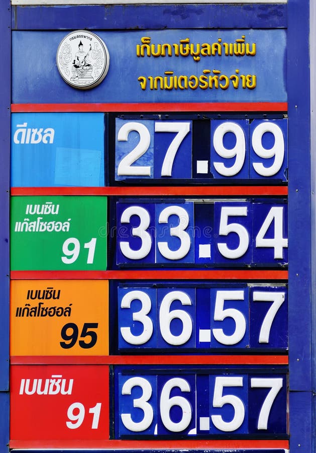 Benzineprijzen redactionele stock afbeelding. Image of prijs - 27903434
