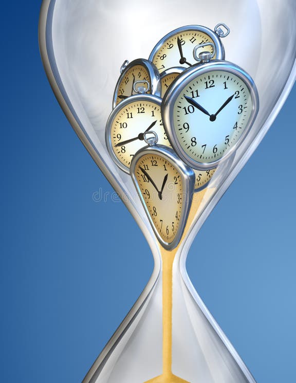 De Prikklok Van De Zandloper Stock Illustratie - Illustration of ...